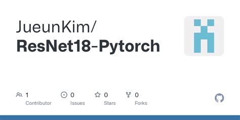Github Jueunkim Resnet18 Pytorch