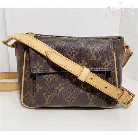 二手lv 路易威登 經典老花vintage豆腐包郵差包斜背包單肩包m51165 蝦皮購物