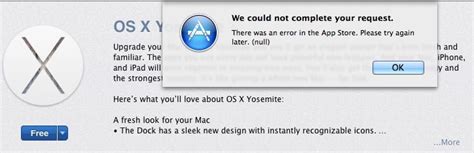 OS X Yosemite Download Problems