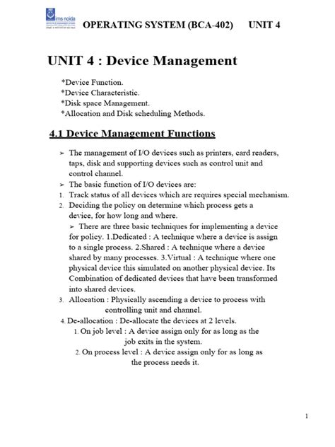 Os Unit 4 Bca 402 Pdf Booting Computer Data Storage
