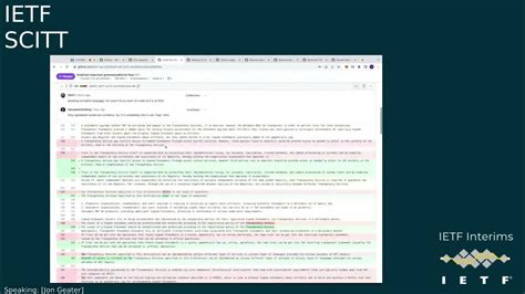 Ietf Scitt 20230710 1500 Youtube
