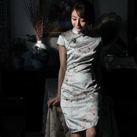 雨荷旗袍春夏高檔復古改良短款旗袍裙 重磅桑蠶絲民族風真絲旗袍 素纓女王店 限時特賣 蝦皮購物