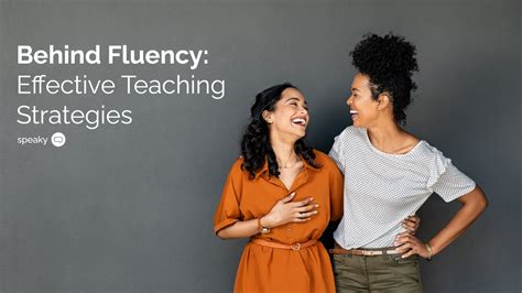 The Secret Behind Fluency Effective Teaching Strategies