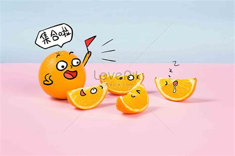 크리 에이 티브 오렌지 가이드 일러스트 무료 다운로드 Lovepik