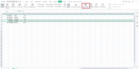 How To Lock A Row In Excel When Scrolling Down