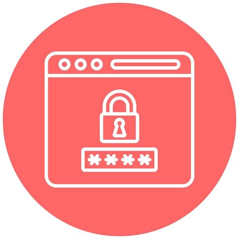 Premium Vector Website Password Icon Style
