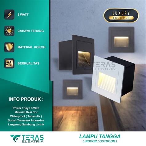 Jual Lampu Tangga Outdoor Led 3 Watt Lampu Dinding Tangga Minimalis Shopee Indonesia