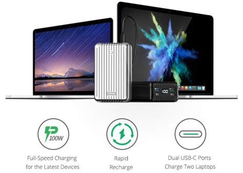 Supertank 27000 Mah 100w 60w Usb C Portable Charger Geeky Gadgets