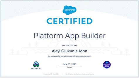 John Olukunle Ajayi Scaa On Linkedin Salesforce Share Trailblazers Trailhead Jesus 20