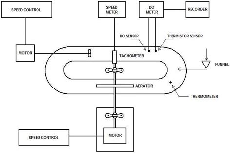Schematic Diagram Of The Oxidation Ditch And Associated Apparatus