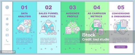 Kursus Smm Orientasi Halaman Web Seluler Vektor Template Ilustrasi Stok