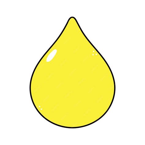 Premium Vector Cute Funny Drop Of Urine Character