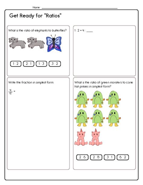 Quick Assessment Comparing Quantities Ratios And Proportions
