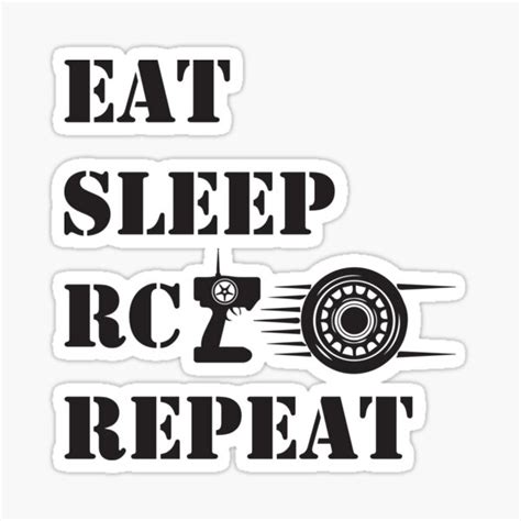 Eat Sleep Rc Repeat Radio Control Driver Fan Racers Car Sports Buggy