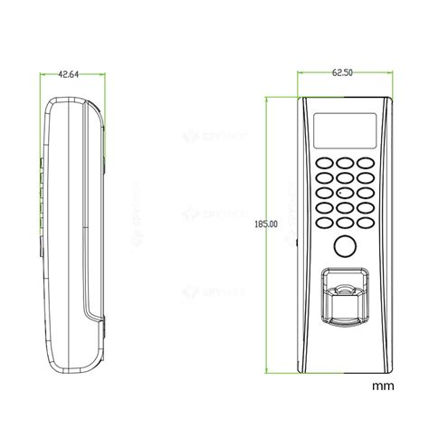 Cititor De Proximitate Biometric Standalone Tcpip Zkteco Aco Tf1700 1