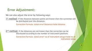 Error In Levelling With Its Preventive Measures PPTX