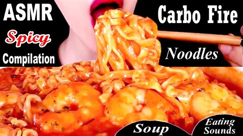 Kompilasi Sup Mie Api Carbo Asmr Suara Makan Asmr Mukbang Carbo