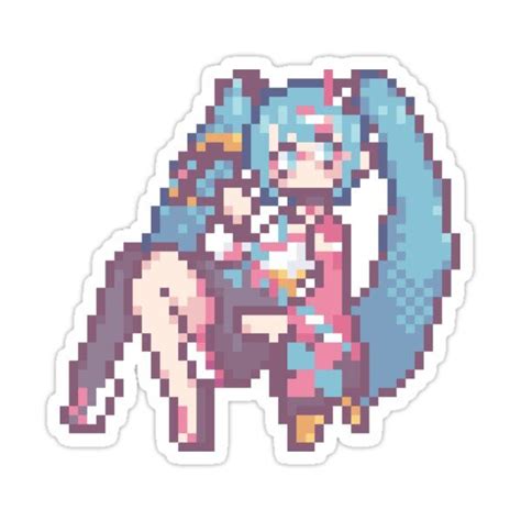 Pixel Magical Mirai 2020 Miku Sticker For Sale By Abitofkake Miku