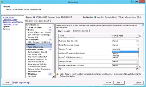 vmware converter how to perform p2v and v2v migration