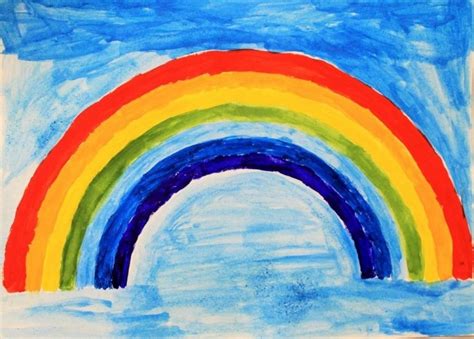 Нарисовать радугу карандашом 40 фото