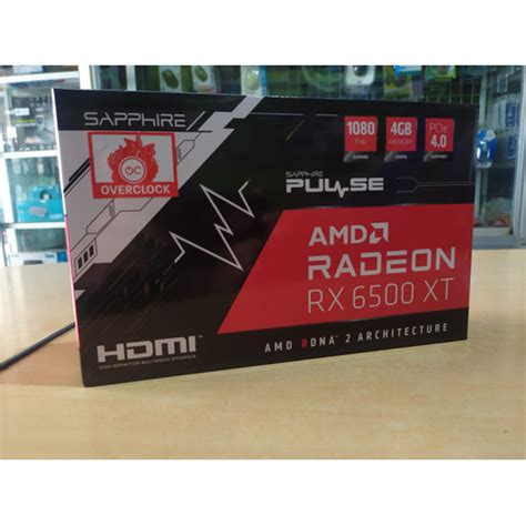 Jual Sapphire Pulse Oc Radeon Rx 6500 Xt 4gb Gddr6 Rdna 2 Rx6500xt