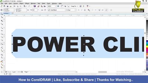 How To Use Power Clip In Corel Draw In New Way Youtube