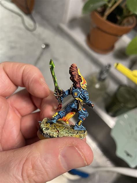 New To Eldar Ulthwe Autarch Finished Up Love The Aesthetics Of This Army Reldar