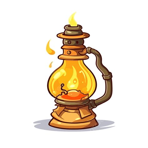 오일 램프 벡터 오일 랜턴의 스티커 클립 아트 만화 그림 상표 클립 아트 Png 일러스트 및 벡터 에 대한 무료 다운로드 Pngtree