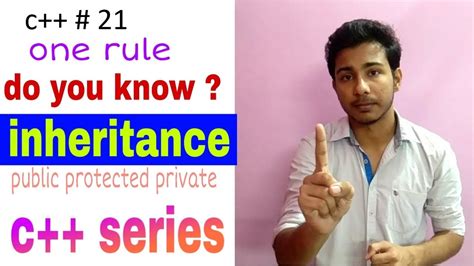 Inheritance In C Public Protected Private Inheritance Oops Concept With Example Hindi