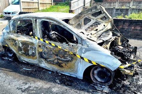 Parked Car Turns Into Fireball To Leave It Looking Like This Stoke On
