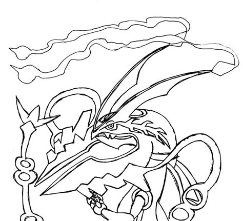 31 Desenhos De Rayquaza Pokemon Para Imprimir E Colorir Images