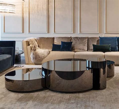 Glass Top Round Coffee Table