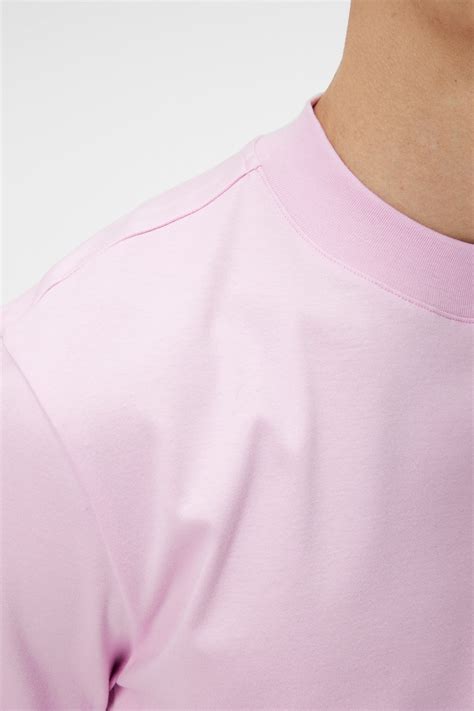 Ace Mock Neck T Shirt Pink Lavender Jlindeberg