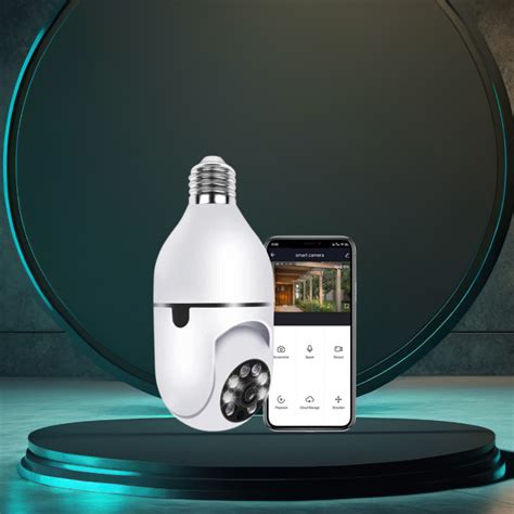 Câmera wifi ip sem fio giratória 360 BIVOLT encaixe lampada bocal