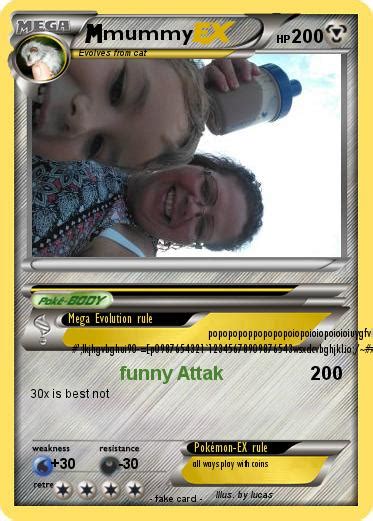 Pokémon Mummy 124 124 Funny Attak My Pokemon Card