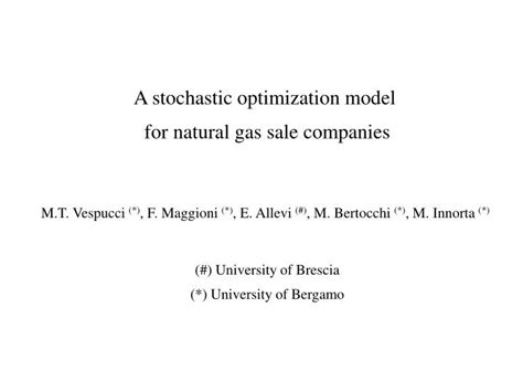 Ppt A Stochastic Optimization Model For Natural Gas Sale Companies Powerpoint Presentation