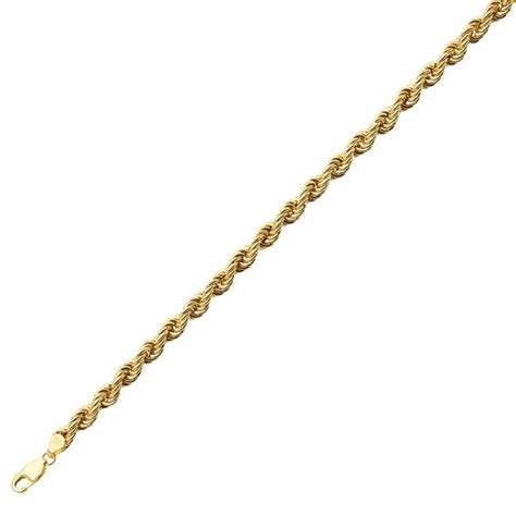 Herco 14k 6mm Hollow Rope 18 Inch Chain Gold Miner Jewelry