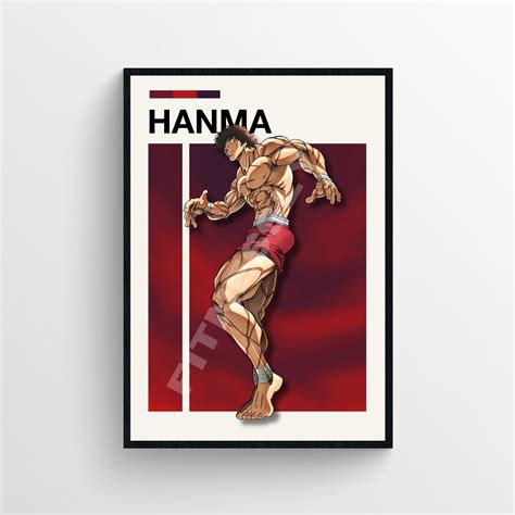 Baki Hanma Digital Poster Powerful Martial Arts Wall Art Instant