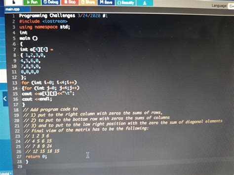 solved 2 language c debug stop con m savo main cpp 1