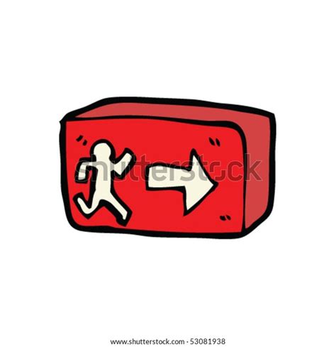 Exit Sign Drawing Stock Vector Royalty Free 53081938 Shutterstock