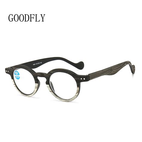 Wood Grain Optical Glasses Frame Men Women Anti Bl Grandado