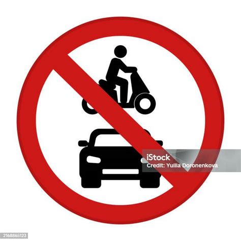빨간 표지판 모든 자동차 금지 경고 도로 표지판 자동차와 사람 타고 오토바이 벡터 아이콘 0명에 대한 스톡 벡터 아트 및 기타 이미지 Istock