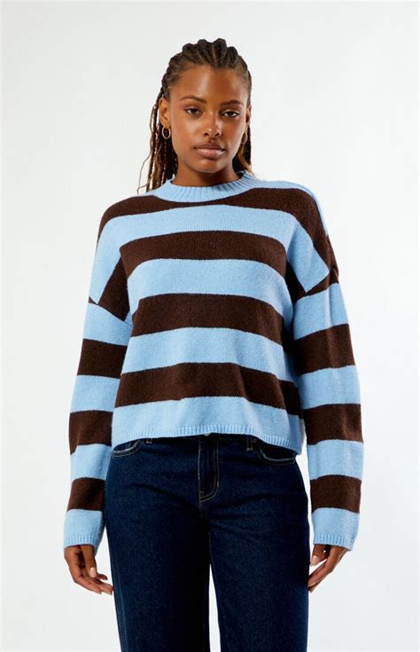 Striped Crew Neck Sweaters Pacsun