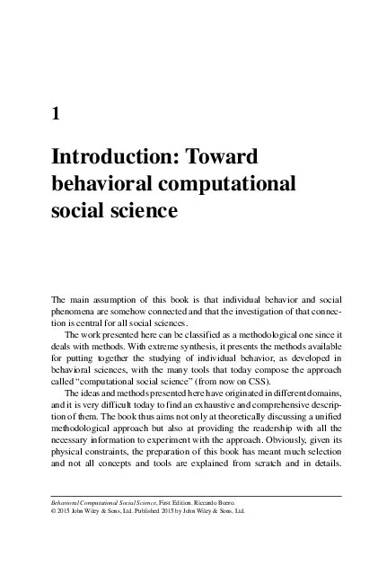 pdf behavioral computational social science