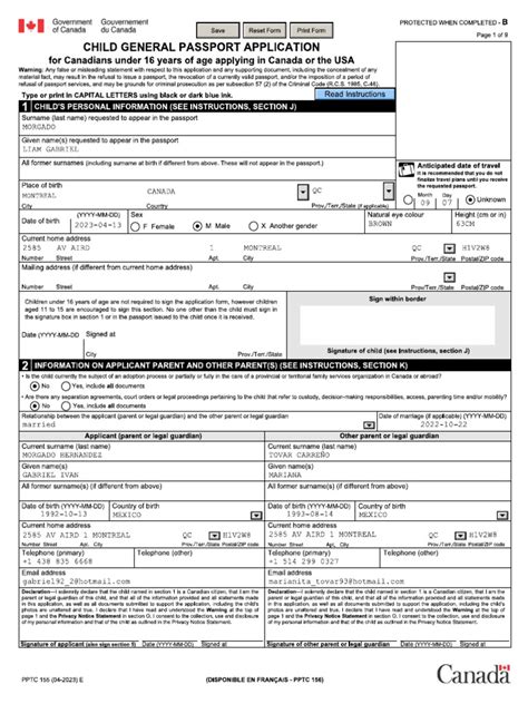 Formatopasaportecanada Pdf