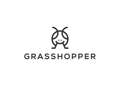 Premium Vector Grasshopper Logo Design Vector Illustration