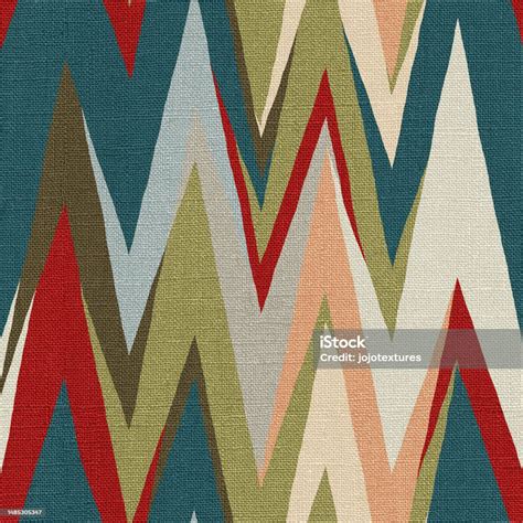 지그재그 패턴 민족 직물 그런 지 배경 Boho 스타일 패턴 3d 그림으로 깔개 매끄러운 질감 0명에 대한 스톡 사진 및 기타 이미지 Istock
