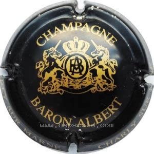 Capsule de champagne Baron Albert Série 1 Ecusson avec inscription
