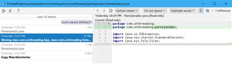 Java Does Intellij Have A Diff Summary View Structure Compare Like Eclipse Stack Overflow