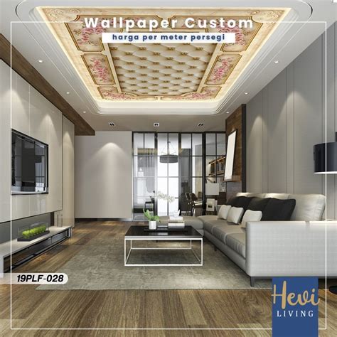 Jual Wallpaper Custom Plafon Rumah Motif Sky Plafon Wall Sticker